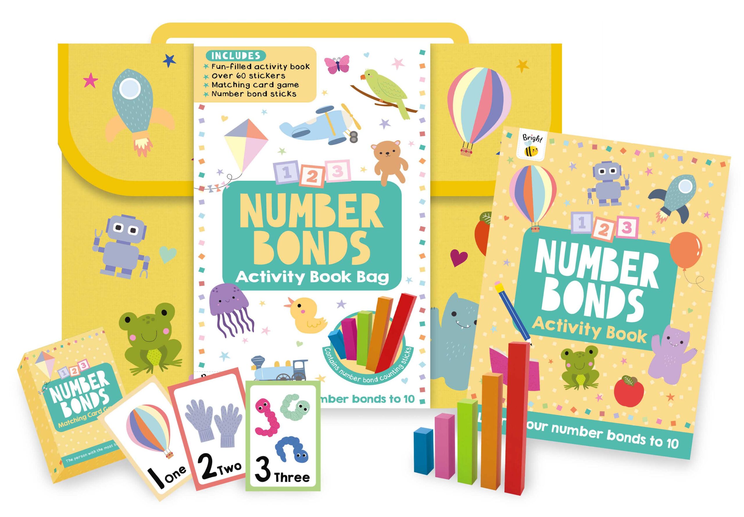 Bright Bee Number Bonds Activity Book Bag – Igloo Books